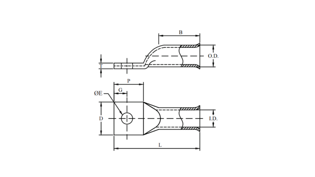1 Hole, Long Flared Barrel, With/Without Inspection Window (AWG) - AXIS