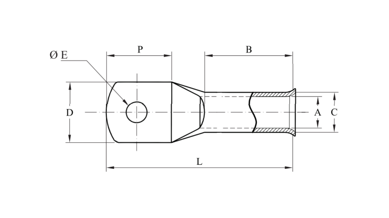 1 Hole, Cable Lugs Long Barrel | Axis Electricals