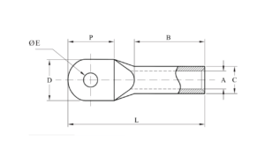 DIN Standard 46235 1-Hole Cable Lugs | Axis Electricals
