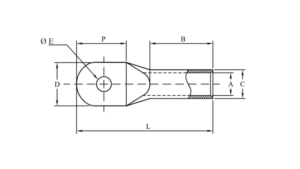 Standard Barrel N-Series 1-Hole Cable Lugs | Axis Electricals