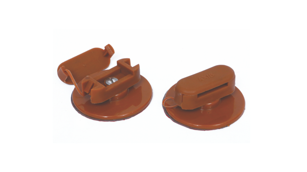 Glue Down Plastic Dc Tape Clip | Axis Electricals